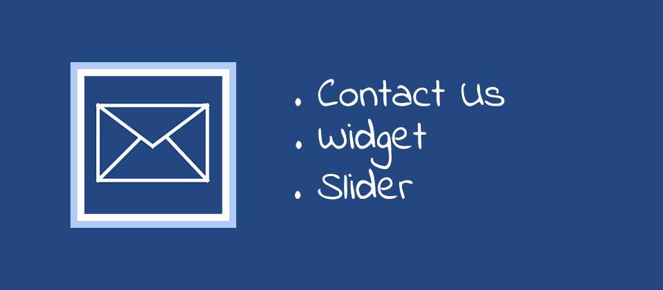 Contact Us Widget Slider